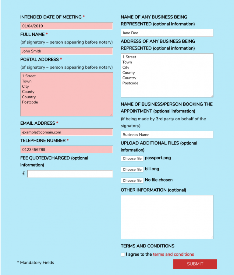 Register - Notary Public London